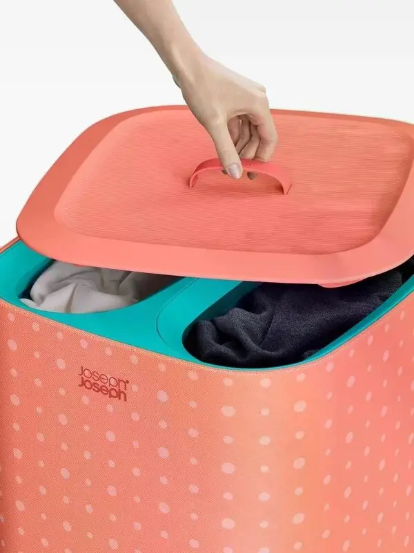 JOSEPH JOSEPH Tota Pop Polka-dot Laundry Separation Basket - Orange