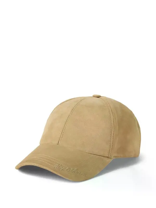 Ralph Lauren Suede Baseball Cap - Brown