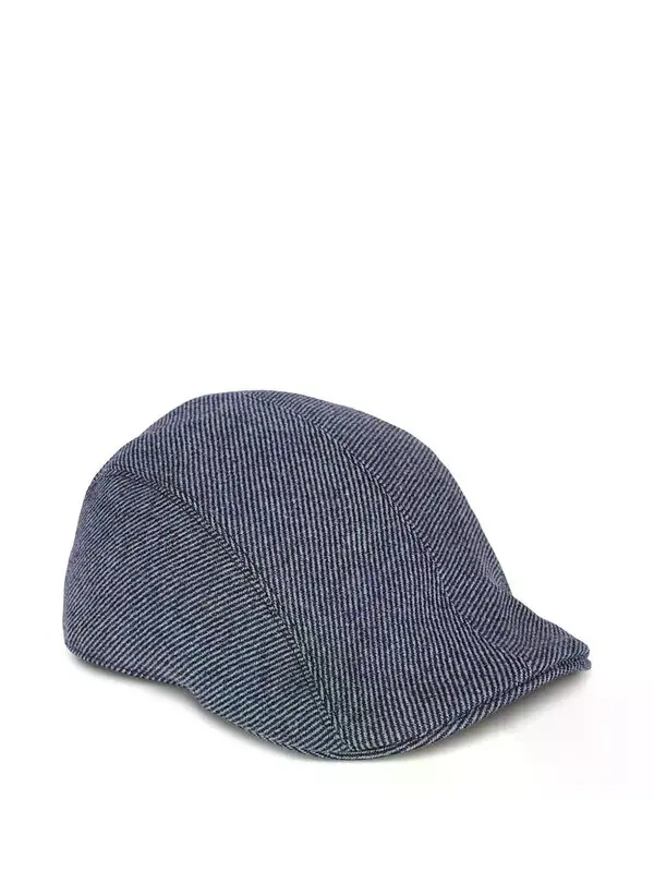 Brunello Cucinelli Striped Newsboy Cap