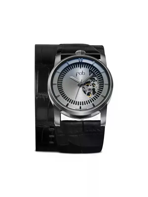 FOB PARIS Oblivion Double 42mm Watch - Silver