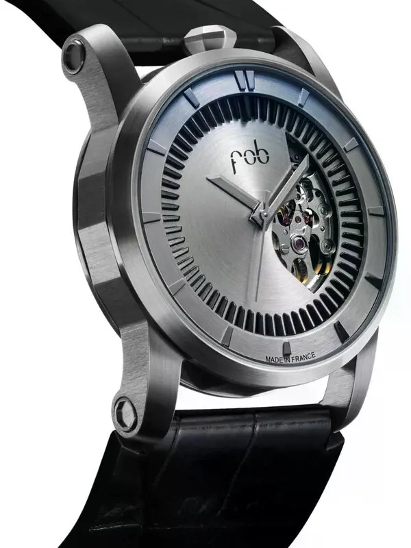 FOB PARIS Oblivion Double Automatic Watch With Leather Bracelet