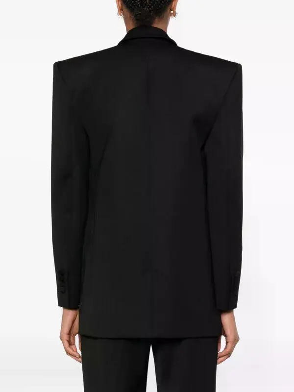 NISSA Shawl-lapel Double-breasted Blazer