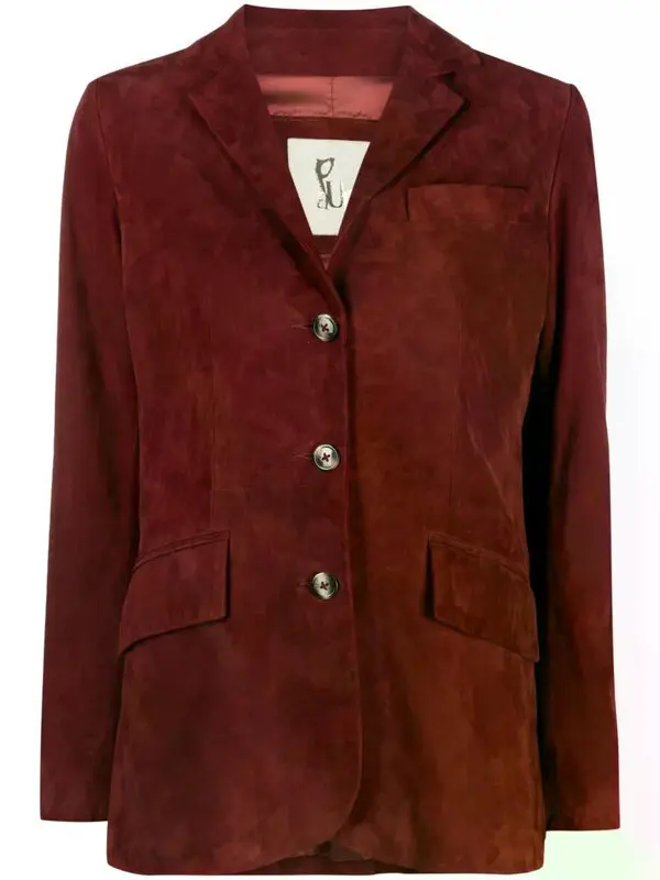 PAULA Single-breasted Suede Blazer
