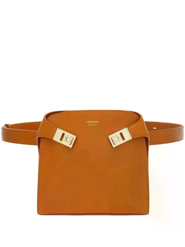 FERRAGAMO Logo-detail Belt Bag - Brown