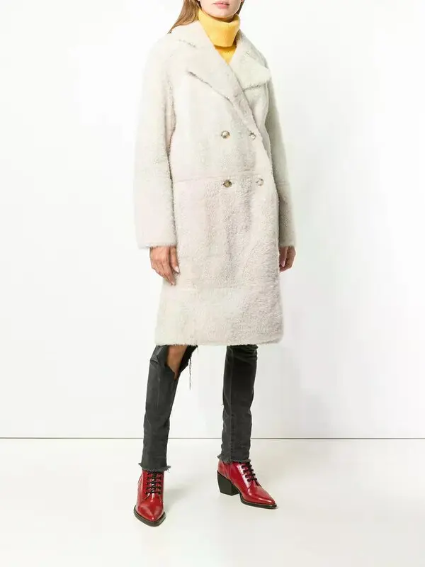 YVES SALOMON Oversized Shearling Coat