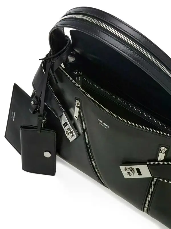 FERRAGAMO Medium Hug Soft Zip-detail Shoulder Bag