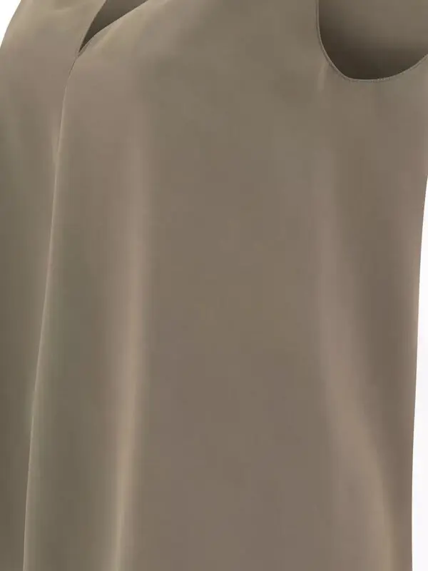 F.IT Sleeveless V-neck Top - Brown
