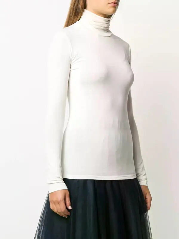 Majestic Filatures Roll-neck Knitted Top