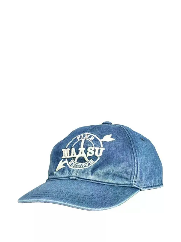 MASU Embroidered Logo Denim Cap - Blue