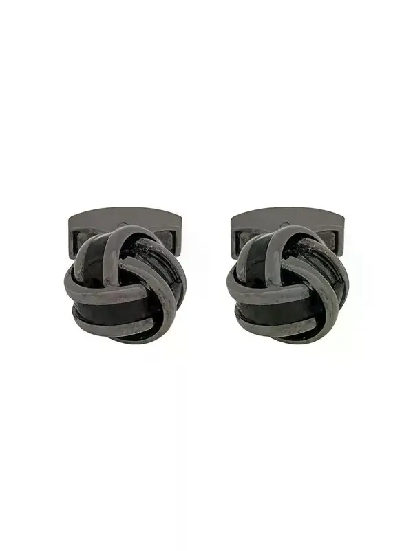 Tateossian Knot Cufflinks - Black
