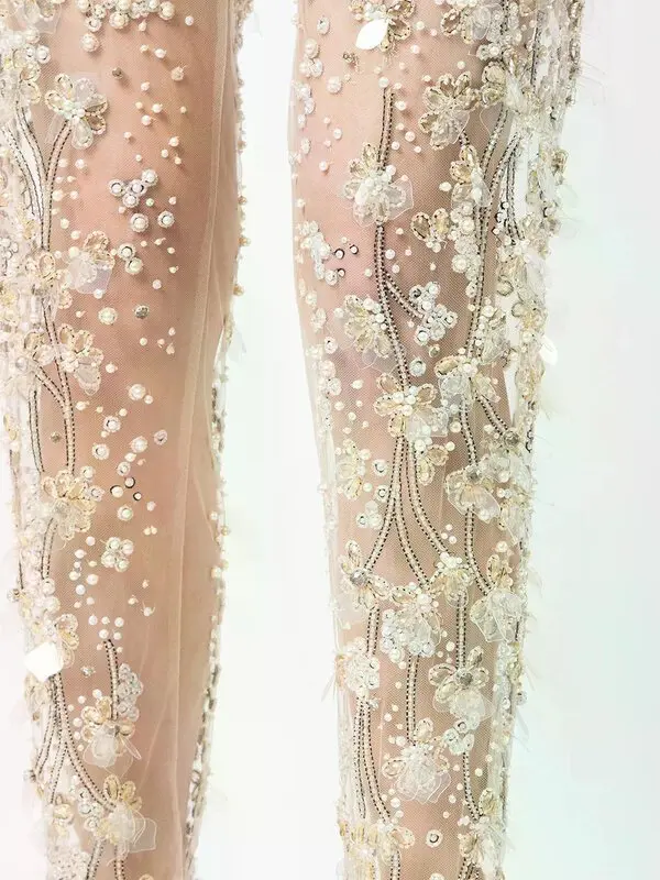 Jenny Packham Sequined Tapered Trousers