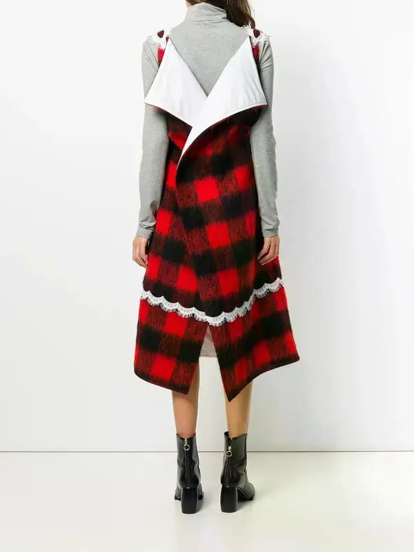 Calvin Klein Check Apron Dress