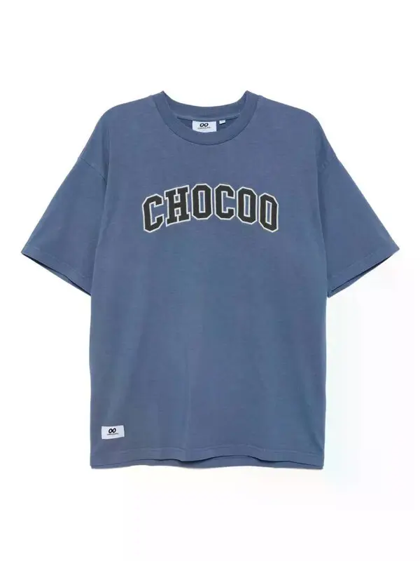 CHOCOOLATE Logo-embroidered T-shirt