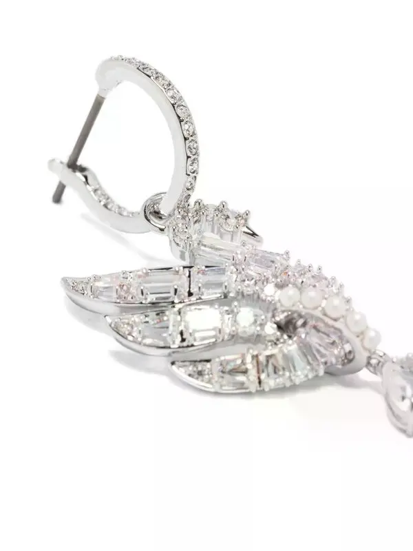 SWAROVSKI Swan Crystal Hoop Earrings