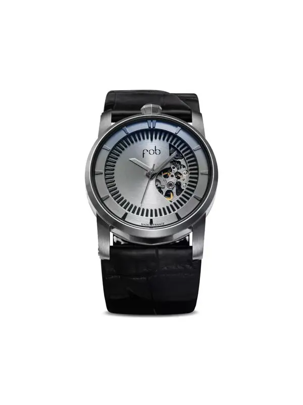 FOB PARIS Oblivion 42mm Strap Watch - Silver