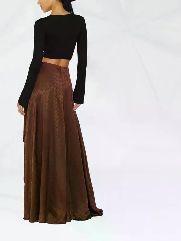 Fendi Wide-leg Monogram-pattern Trousers