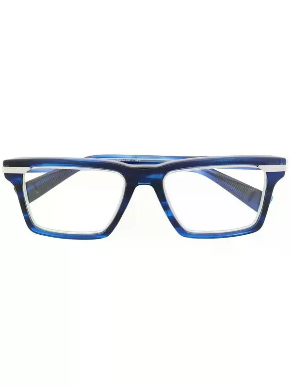 Balmain Legion Iv Square-frame Glasses - Blue