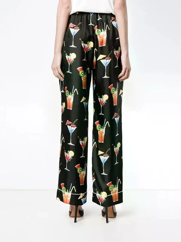 Dolce & Gabbana Cocktail Print Pyjama Trousers