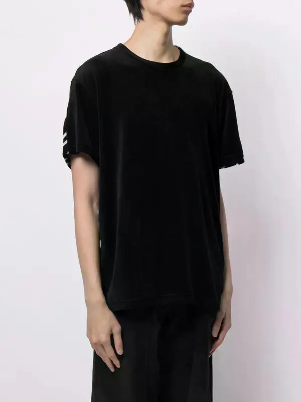 MASTERMIND WORLD Logo Print Velour T-shirt