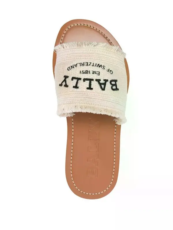 Bally Logo-embroidered Slide Sandals