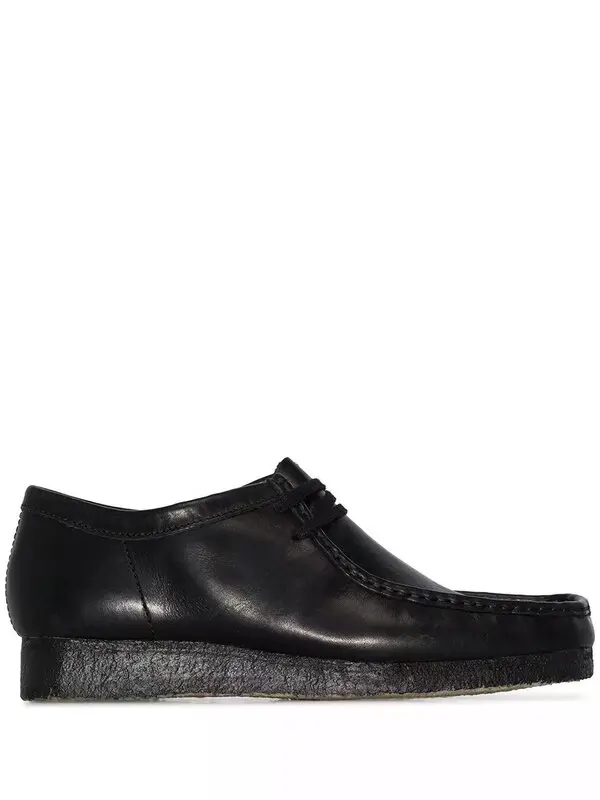 Clarks Wallabee Leather Boots - Black