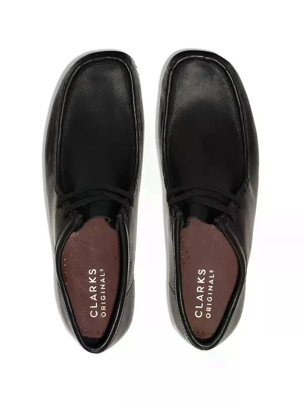 Clarks Wallabee Leather Boots - Black