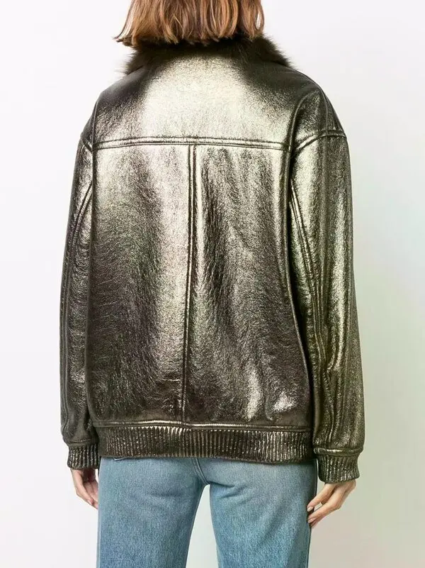 YVES SALOMON Longline Leather Jacket