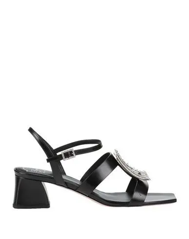 ROGER VIVIER Leather Sandals With Appliqués
