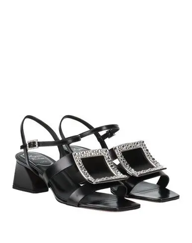 ROGER VIVIER Leather Sandals With Appliqués