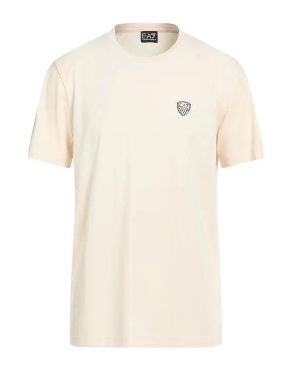 EA7 T-shirt Size Viscose, Polyamide, Elastane - Beige