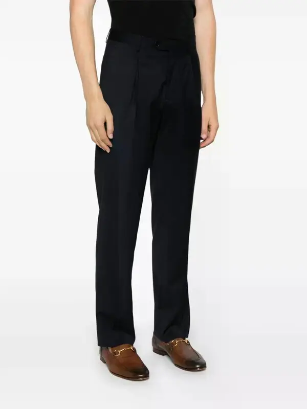 Etro Wool Pleated Trousers
