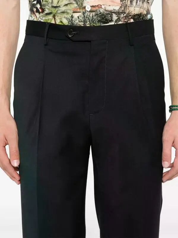 Etro Wool Pleated Trousers