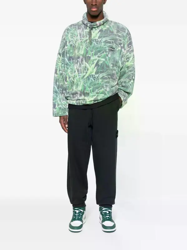 Stone Island Compass-patch Cotton Track Pants