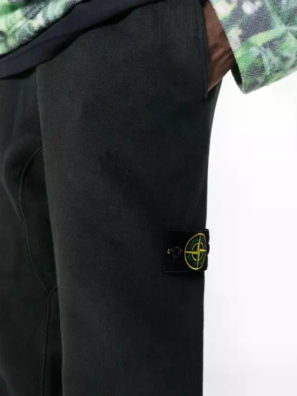 Stone Island Compass-patch Cotton Track Pants