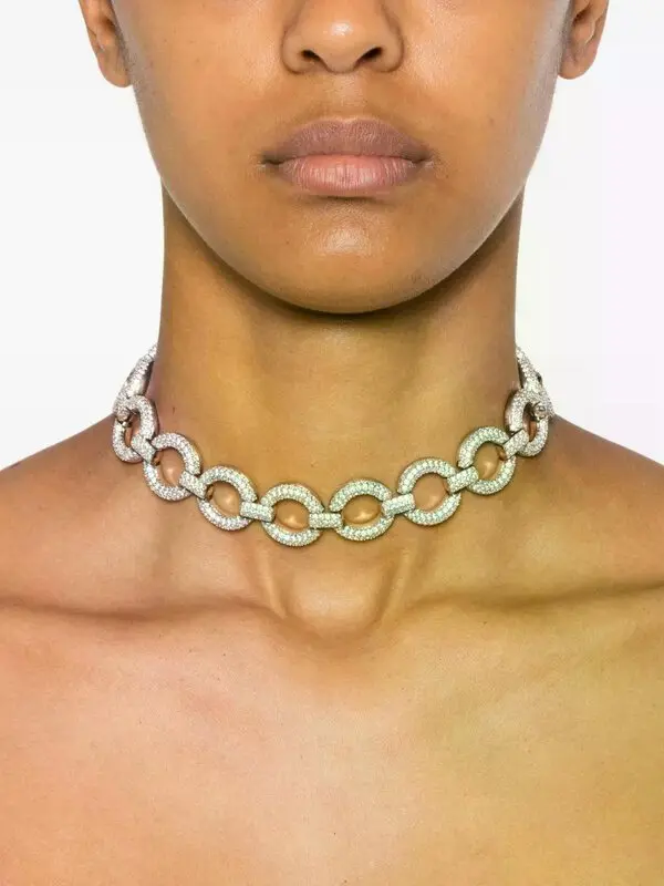 SELF-PORTRAIT Crystal-embellished Necklace