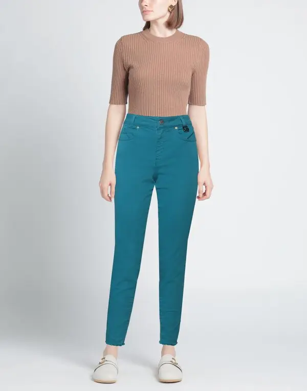 GAELLE PARIS Skinny Low Waisted Jeans - Deep Teal