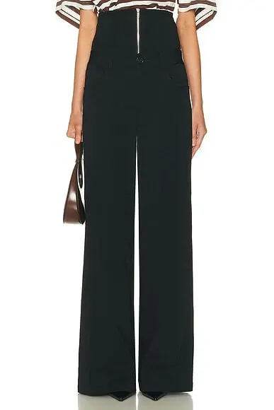 Monse Corseted Wide Leg Trouser