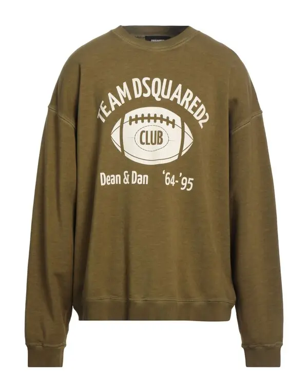 Dsquared2 Cotton Fleece Sweatshirt - Green