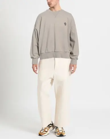 A PAPER KID Cotton French Terry Sweatshirt - Beige