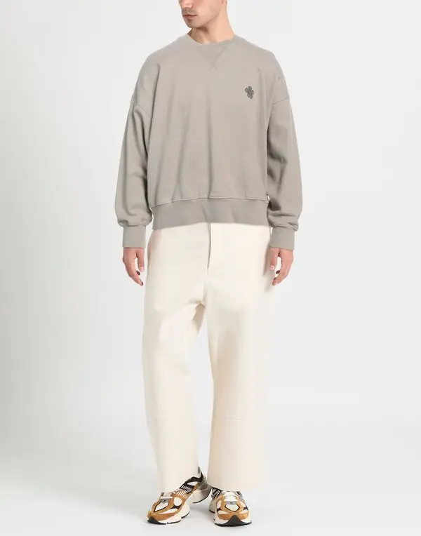 A PAPER KID Cotton French Terry Sweatshirt - Beige
