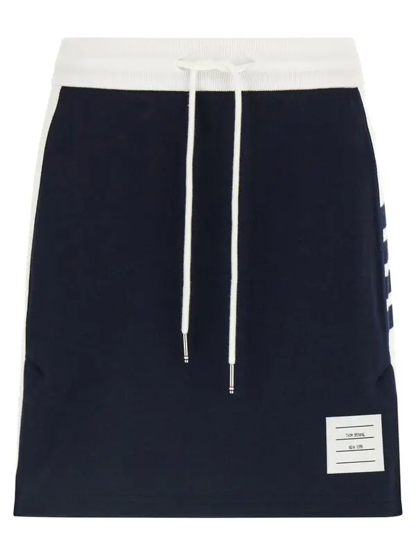Thom Browne Classic 4-bar Mini Skirt - Blue