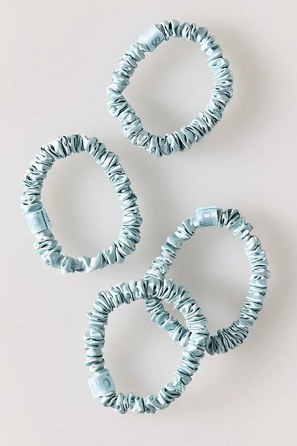Slip Skny Scrunchies Set Of 4 - Sky Blue
