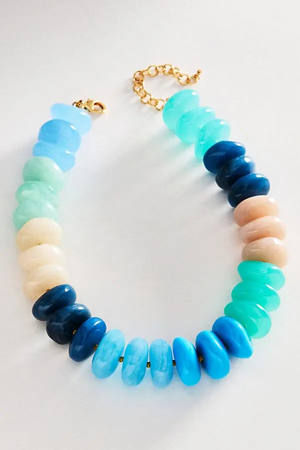 Anthropologie Chunky Necklace - Turquoise