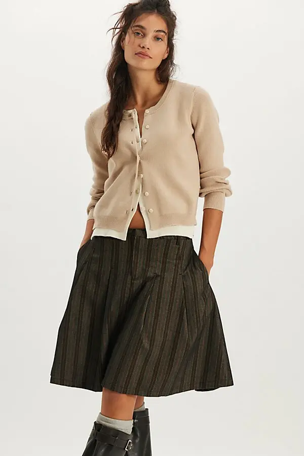 Free People We The Free Seeing Double Cardigan - Sable Combo