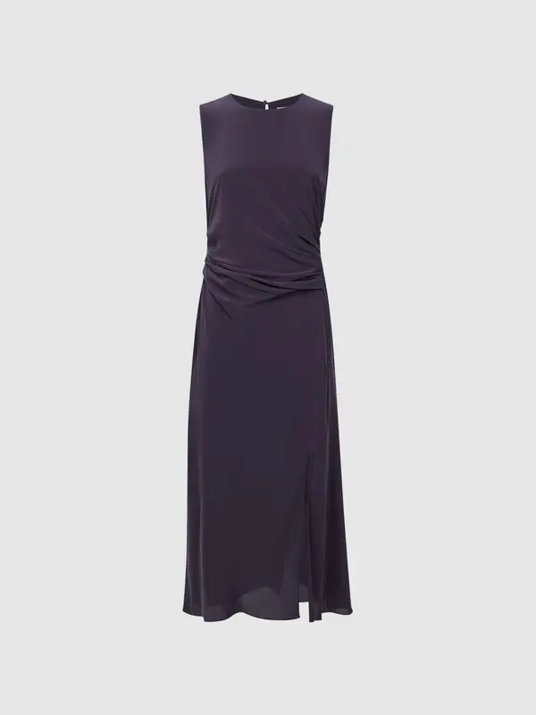 REISS Bodycon Ruched Midi Dress