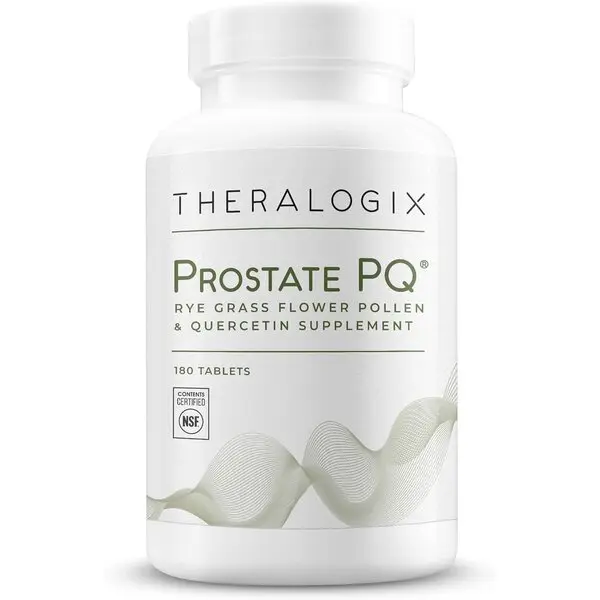 THERALOGIX Prostate Pq Pollen Extract Supplement 90 Day Supply 180 Tablets - One-color