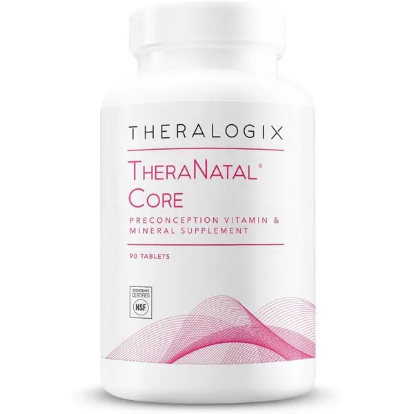 THERALOGIX Theranatal Core Preconception Vitamins 90 Day Supply 90 Tablets - One-color