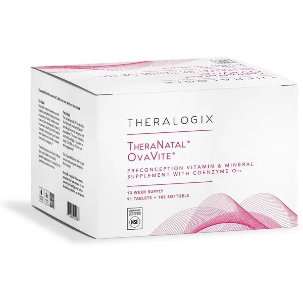 THERALOGIX Theranatal Ovavite Preconception Vitamins 91 Day Supply 13 Week Supply - One-color