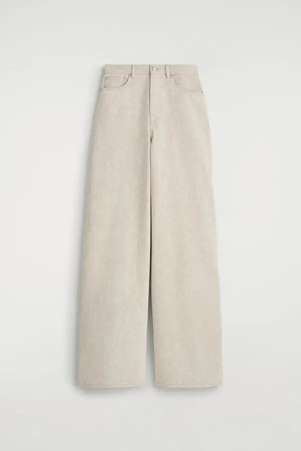 Cos Dial Wide-leg Jeans - Light Beige