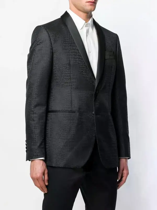 BILLIONAIRE Crocodile Effect Blazer